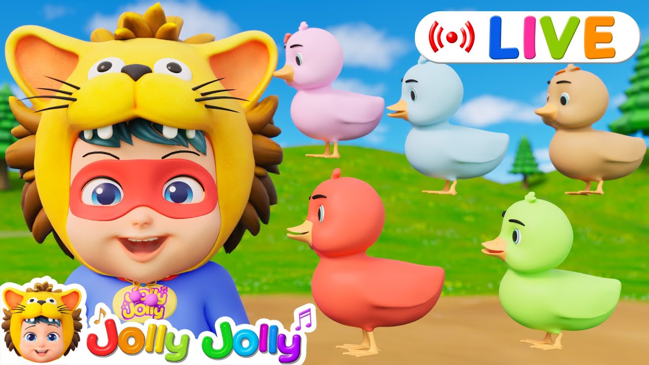 LIVE🔴Learn Colors Songs | Five Little Color Ducks, Humpty Dumpty + More ...