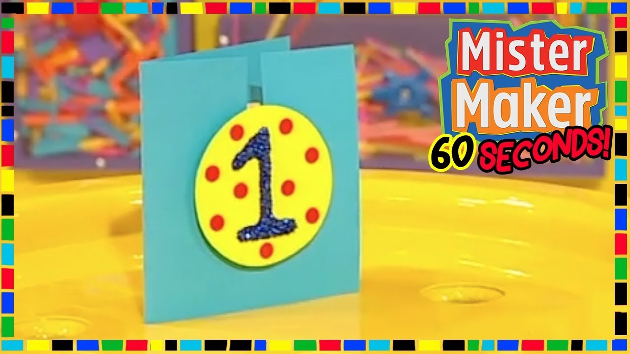 DIY Badge Card 🖌️ - HOW TO MAKE IN 60 SECONDS | Mister Maker - YouTube