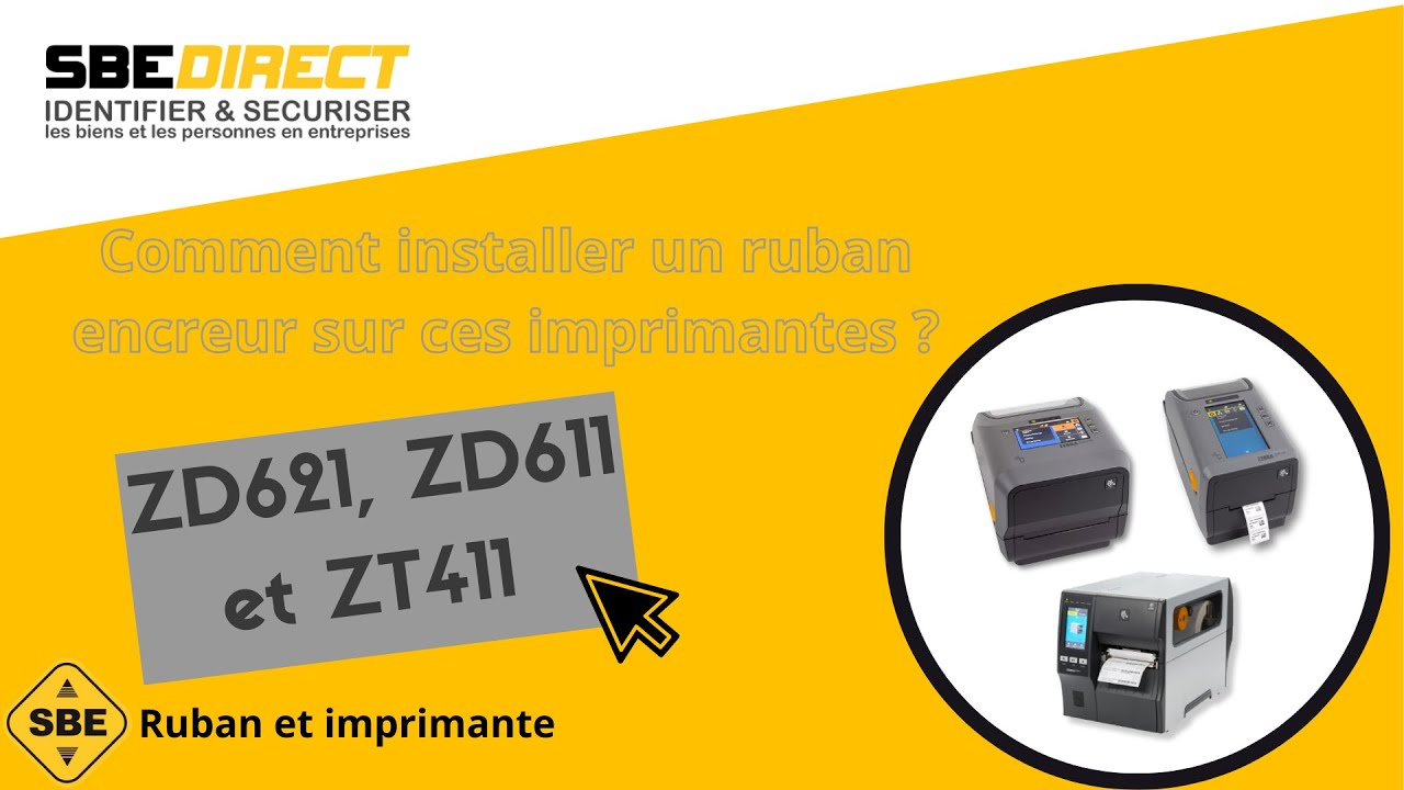 Comment installer un ruban encreur sur ces imprimantes ? - YouTube
