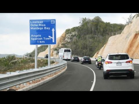 Linstead toll road driving from linstead to caymanas Spanish Town - YouTube