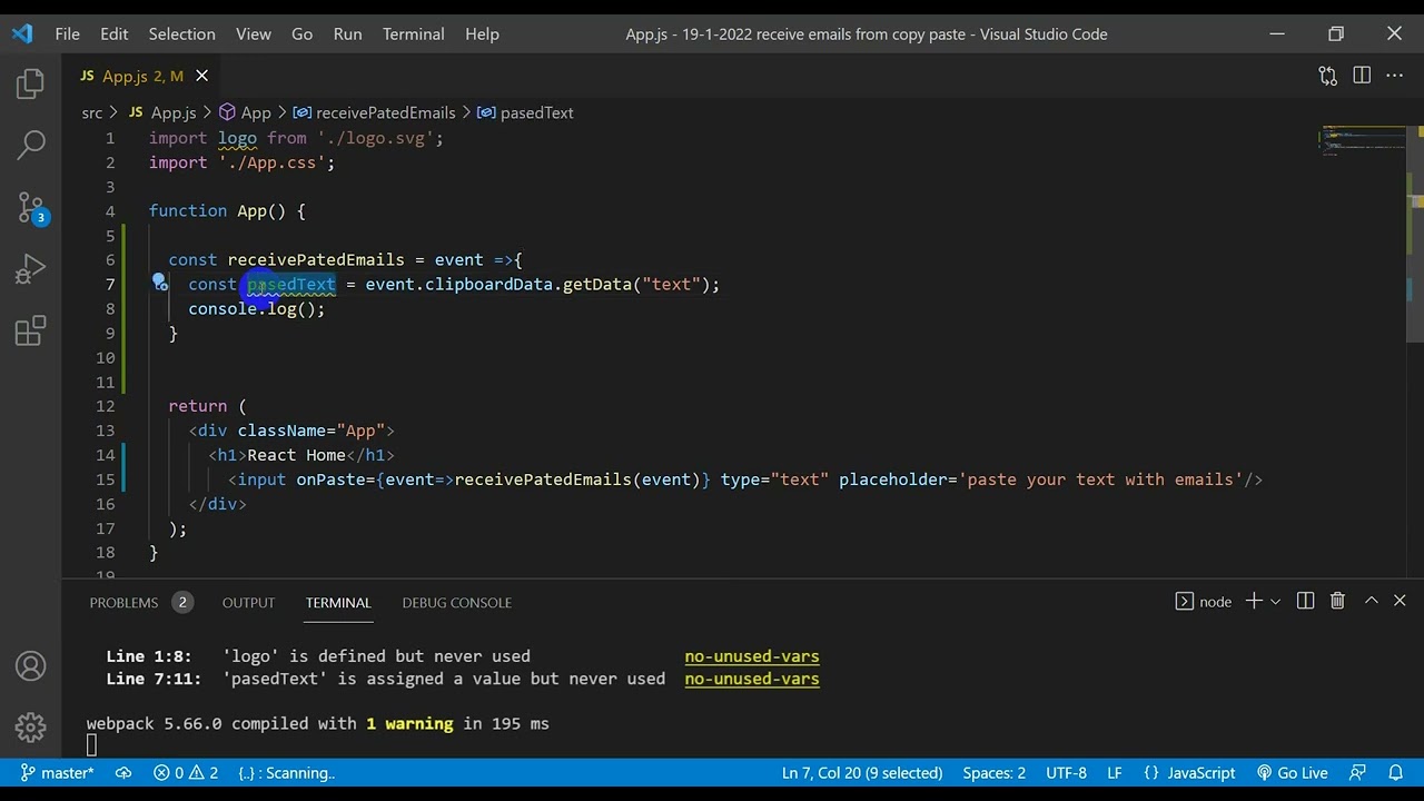 How To Extract Emails From Text ReactJS YouTube How To Extract Emails From Text ReactJS YouTube
