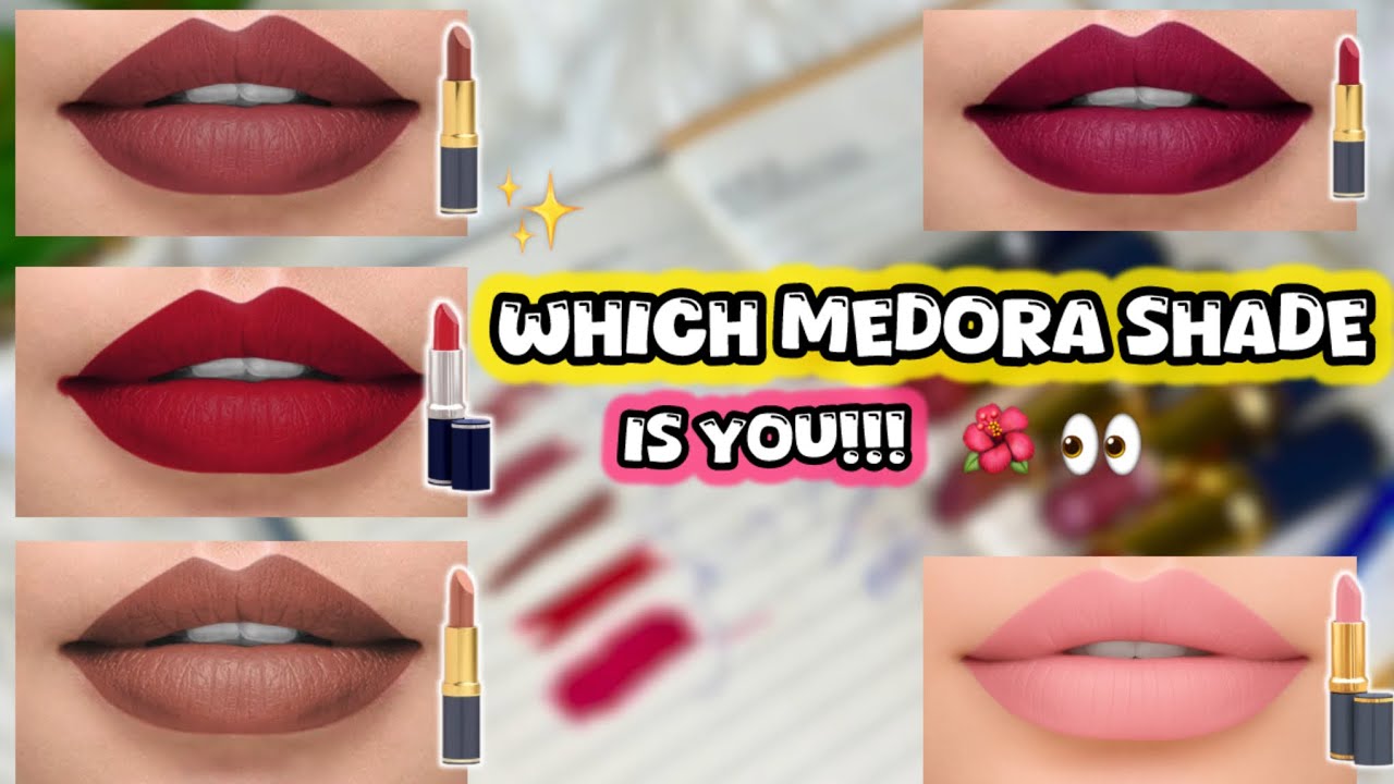 Top 5 Medora Lipsticks Swatches + Tips@GlowByGrace | Best Affordable ...