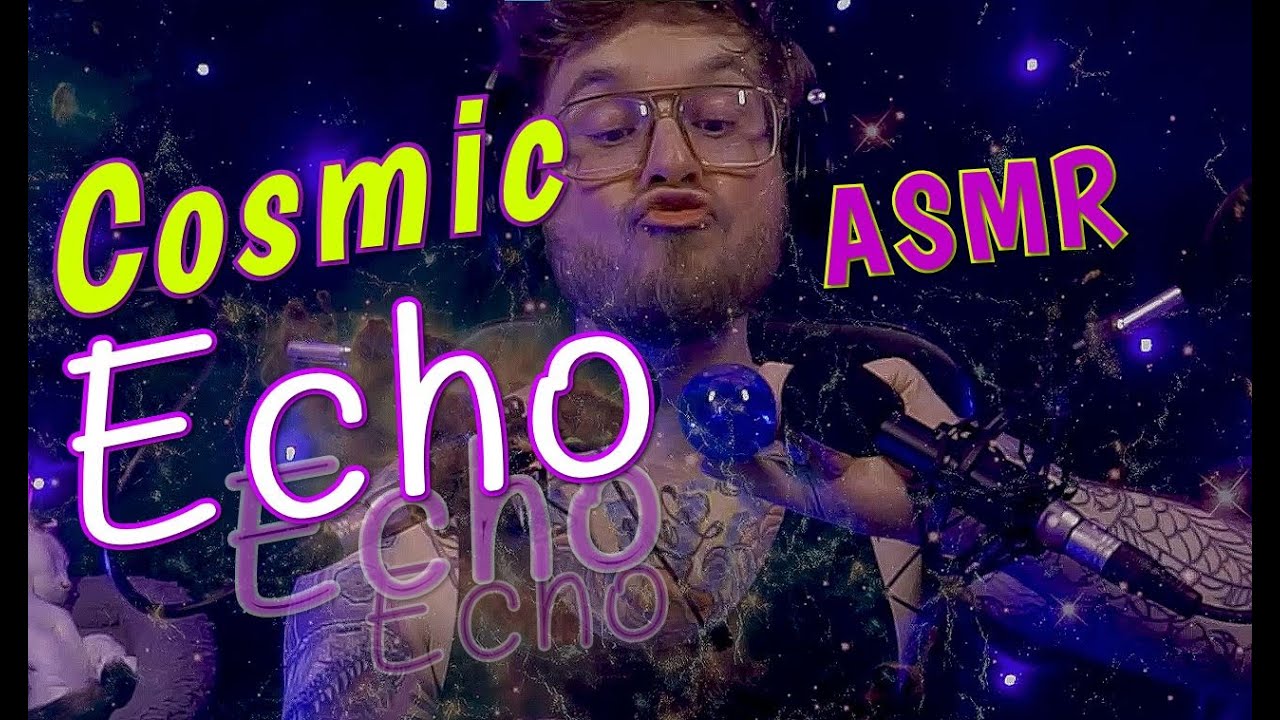 Cosmic Echo ASMR - bubbles, frog, spin drum, water jar, cat snoring, tube, ribbon & unicorn ...