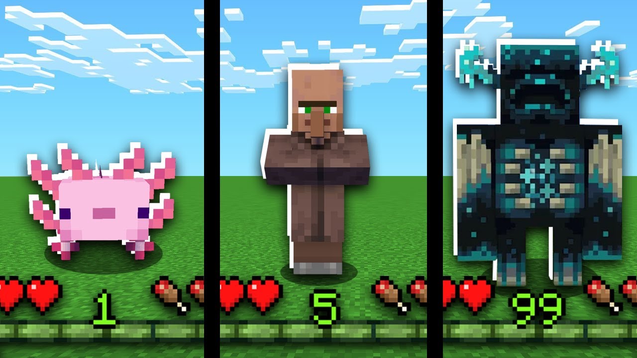Minecraft: A CADA LEVEL EU VIRO UM MOB ALEATÓRIO! - YouTube