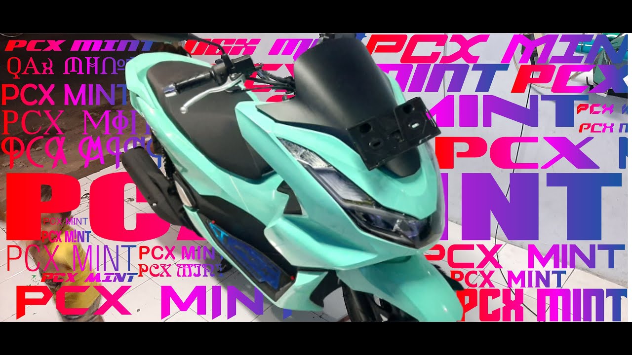Pemasangan Stiker Mint Super Glossy di PCX 160 - Cara Memasang Stiker ...