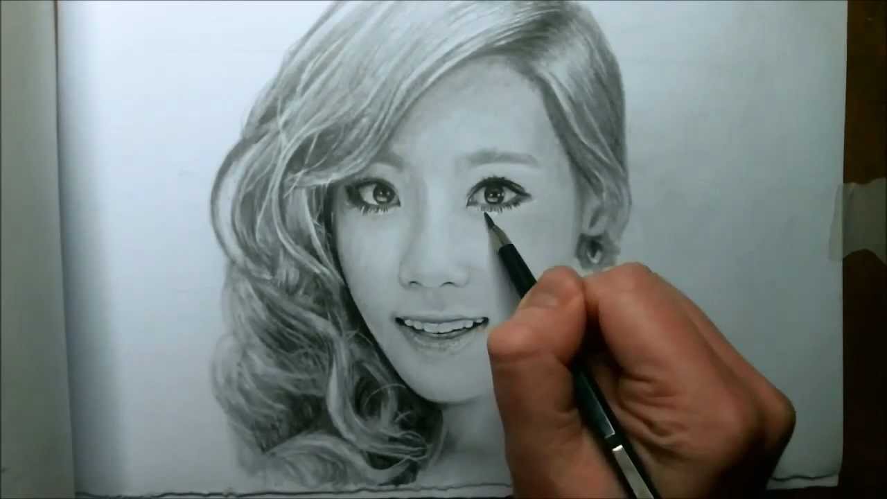 TaeYeon DRAWING VIDEO - YouTube