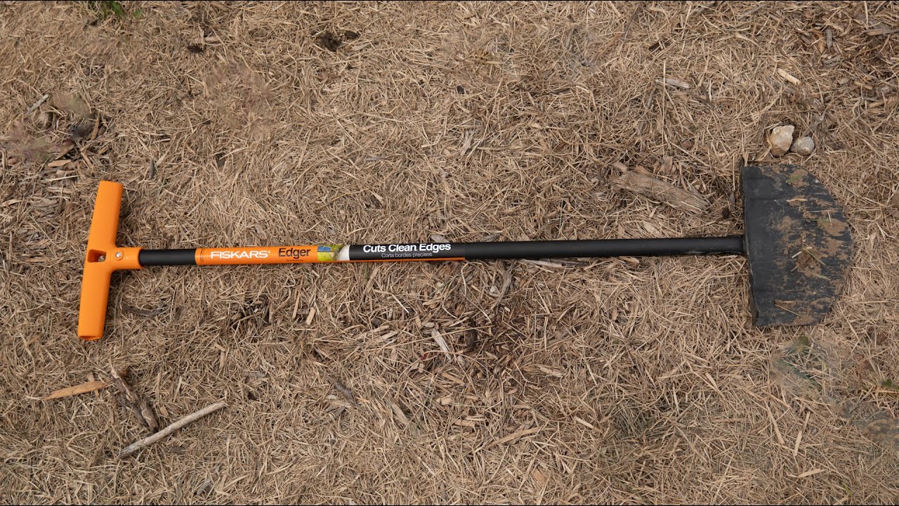 Review of the Fiskars Steel Edger/Tiller - YouTube