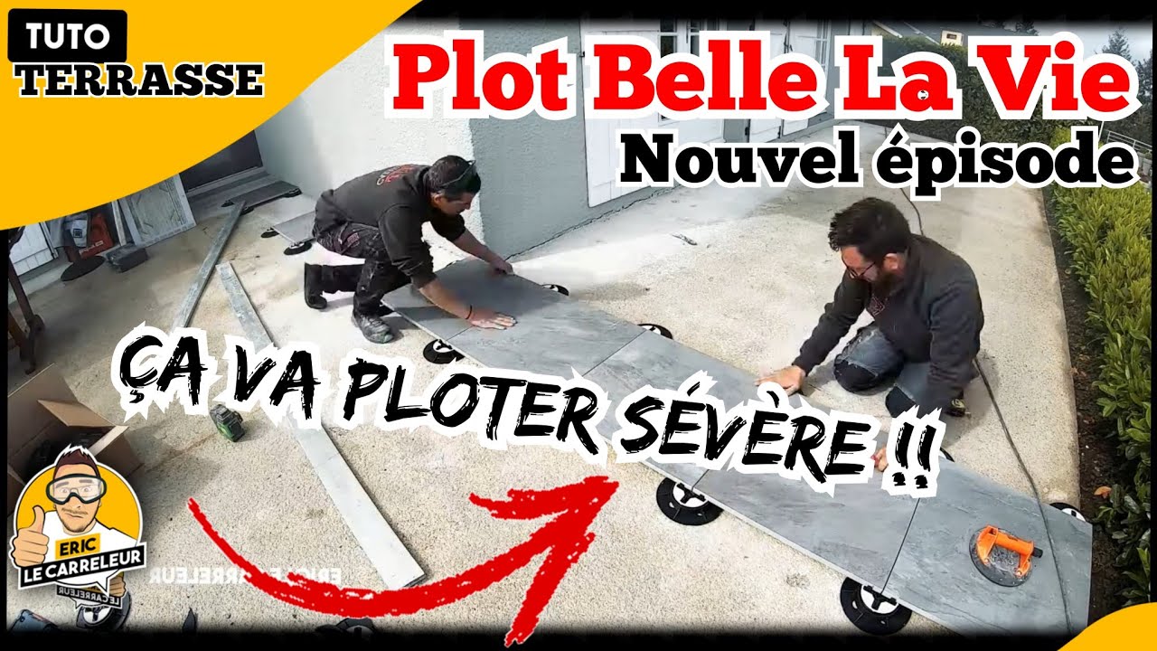 Refaire une TERRASSE avec du CARRELAGE SUR PLOTS ! - YouTube