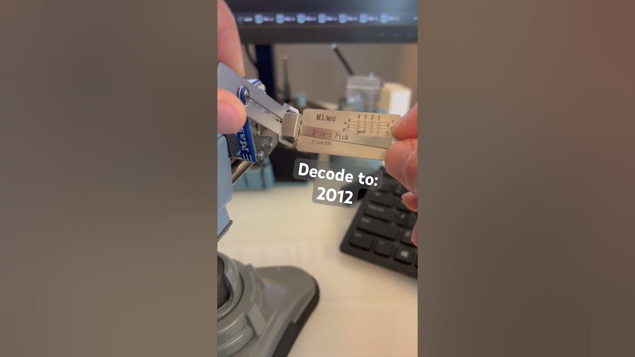 Decoding lock. #3dprinting #locksport #lockpicking #diy #edc #bambulab #keygen #covertentry ...