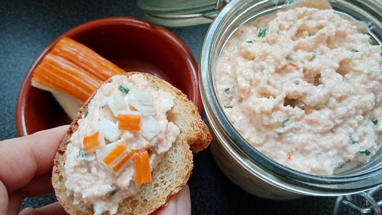 Rillettes de surimi 🐟😋 simple et rapide - YouTube