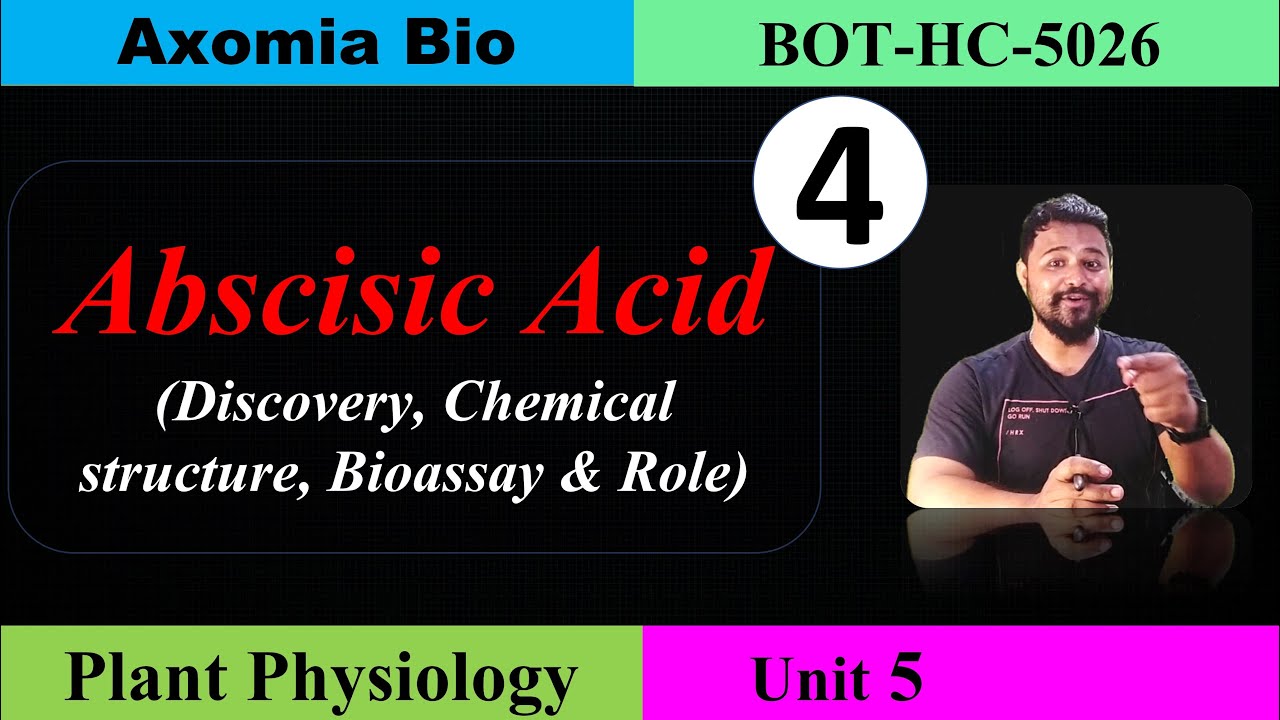 Abscisic acid| Discovery| Structure| Bioassay| Role| Hormone| Dr Rajib ...