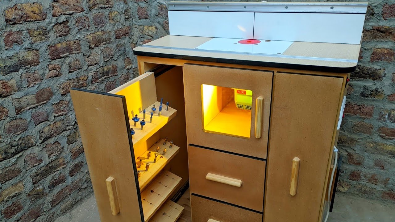 Router Table // diy Router cabinets - YouTube