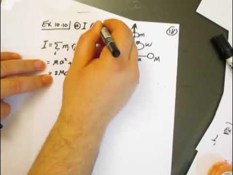 CH10/d Rotation of a Rigid Object About a Fixed Axis /فيزياء1 أحمد عوض الله - YouTube
