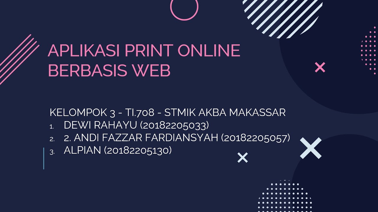 TUGAS FINAL PROYEK PEMROGRAMAN - APLIKASI PRINT ONLINE BERBASIS WEB - YouTube