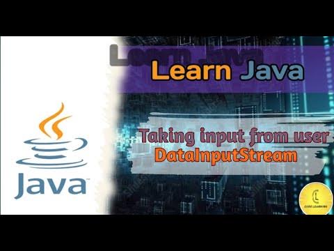 taking input from user using DataInputStream - YouTube