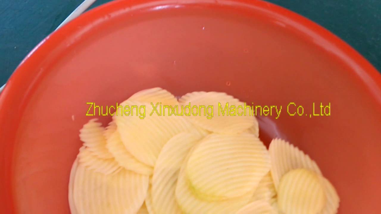 Automatic Potato Cutter Chips Slicing Machine - YouTube
