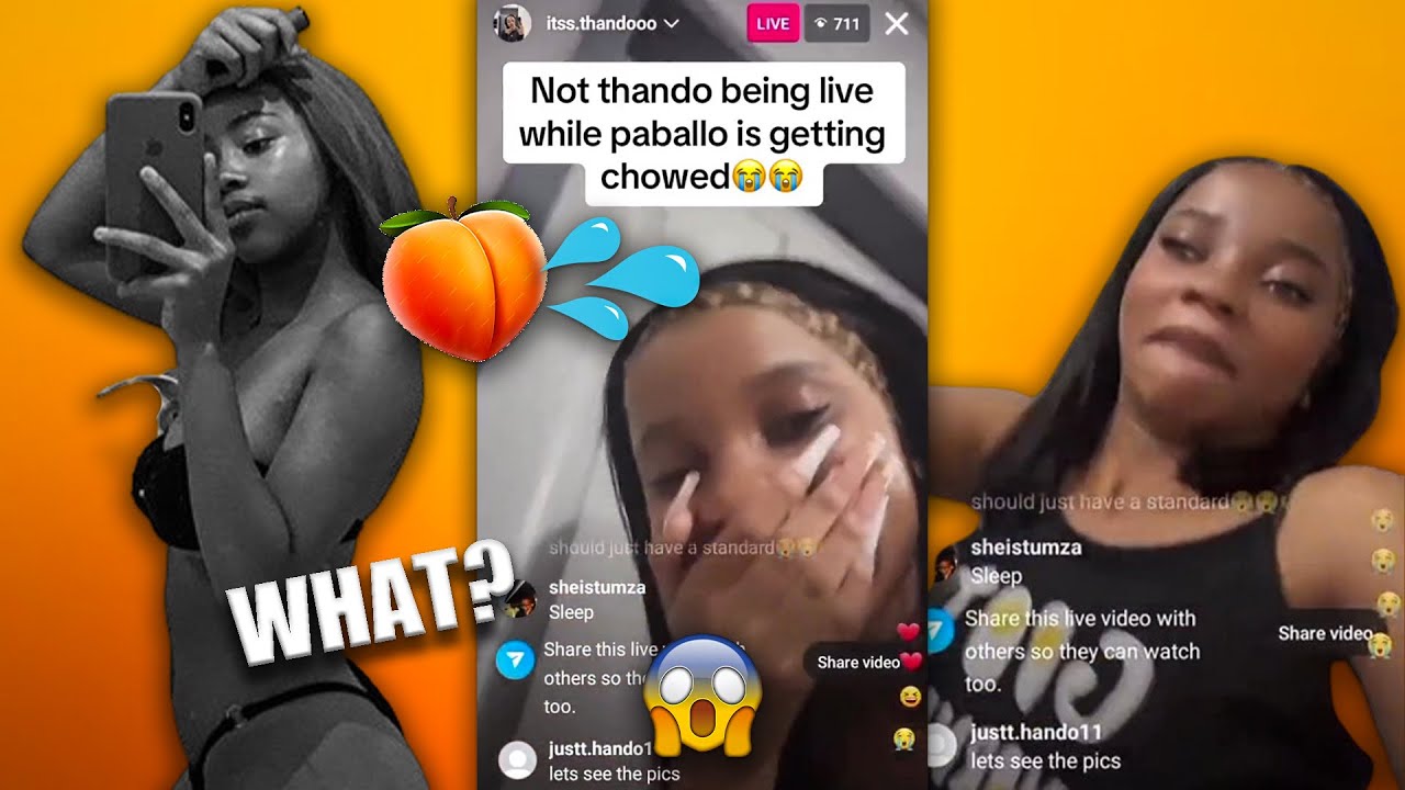 Video | Thando goes Live EXPOSING Paballo Noko Being Chowed😨 - YouTube