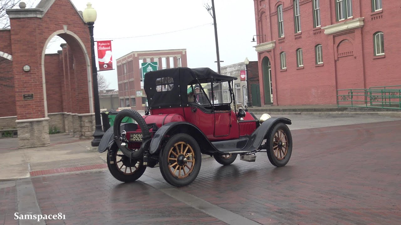 1914 Buick Roadster model B 24 open valve engine operating Pre-War ...