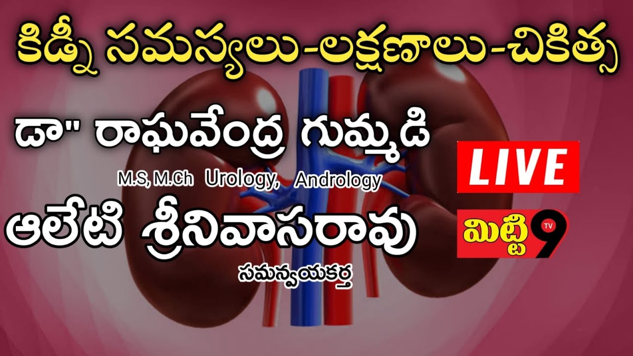 కిడ్నీ సమస్యలు-లక్షణాలు-చికిత్స || Dr. Raghavendra Rao || - YouTube