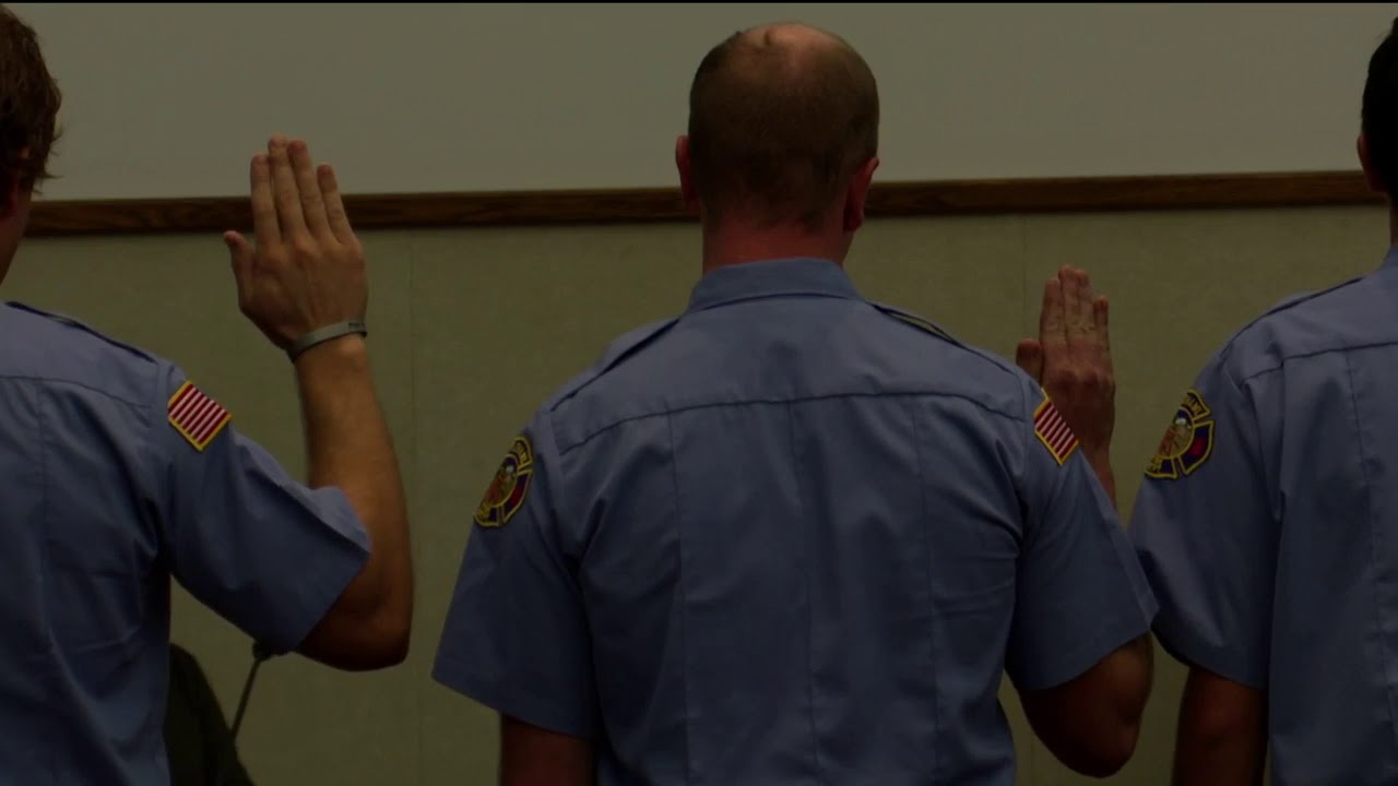 9 firefighters welcomed to Helena Fire Department - YouTube