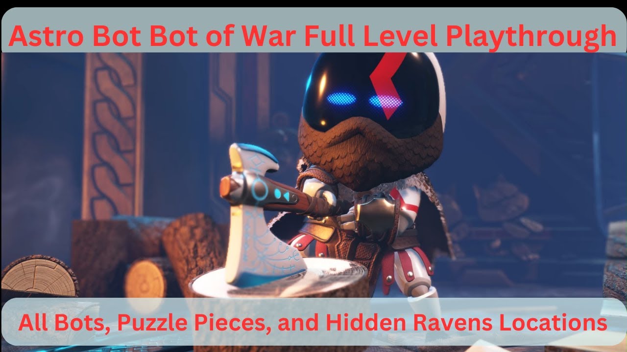 Bot Of War Full Level Playthrough with all collectables locations Bots ...