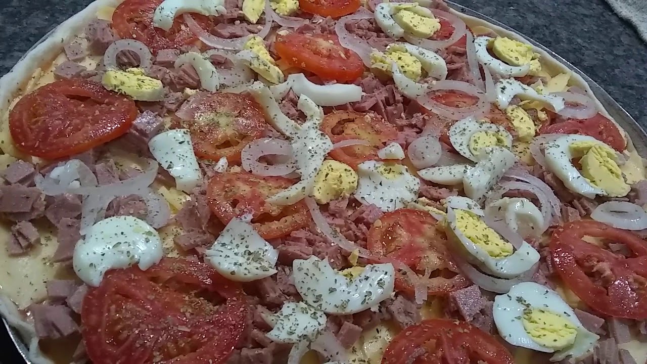 Pizza sabor portuguêsa - YouTube