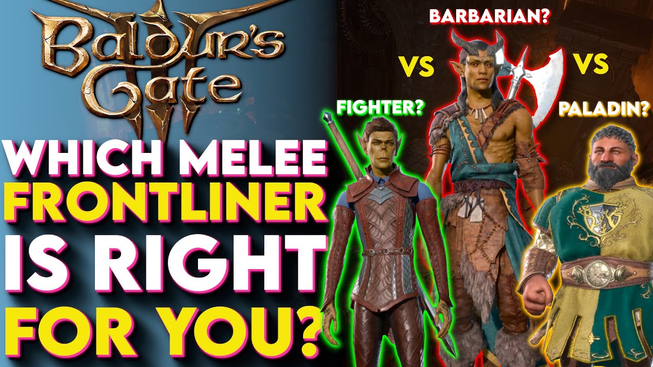Pick The Right TANK Classes In Baldurs Gate 3! - Baldur's Gate 3 Melee ...
