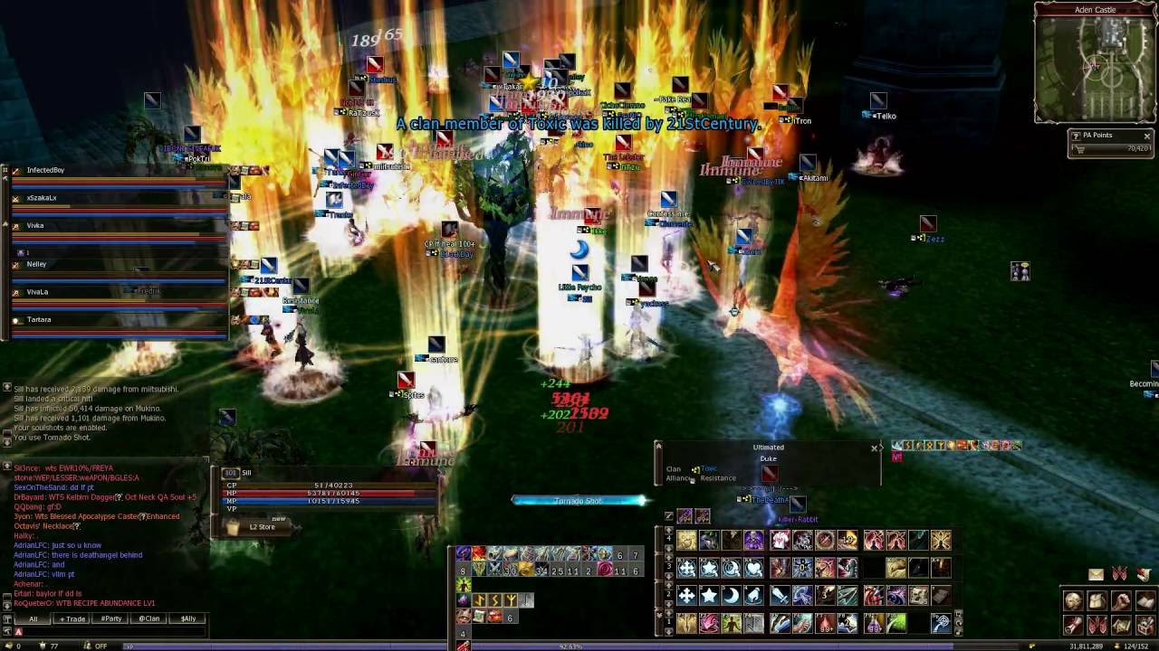 Lineage II Core - EvilNation Siege #2 [Tea Time CP] - YouTube