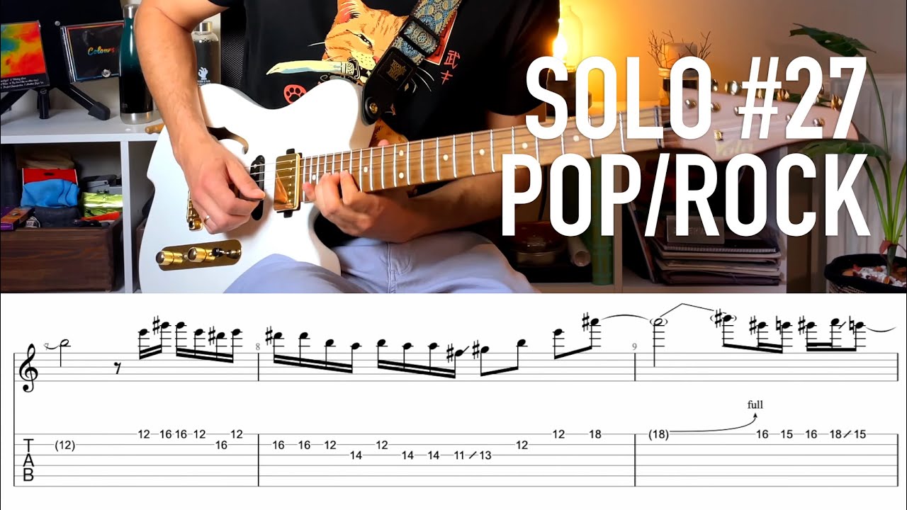 GUITAR SOLO #27 - Pop Rock [Tabs] - YouTube