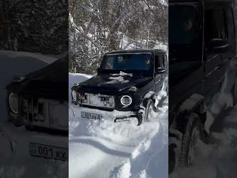 Driving through the winter roads of Altay. #amg #g63 #mercedes