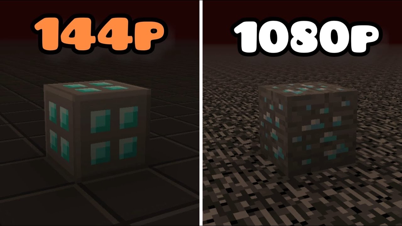 144p vs 1080p textures - YouTube
