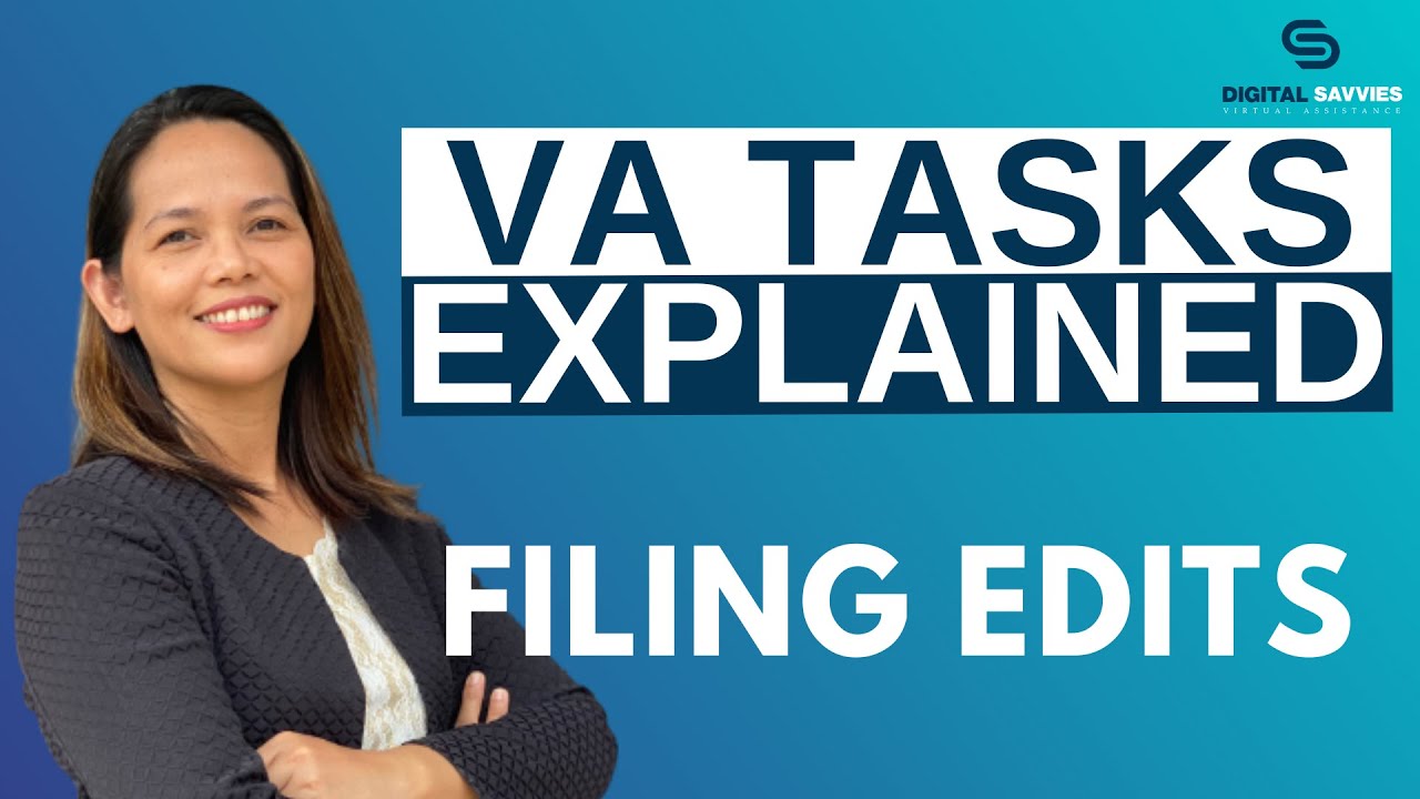 VA Task: Filing Edits - YouTube