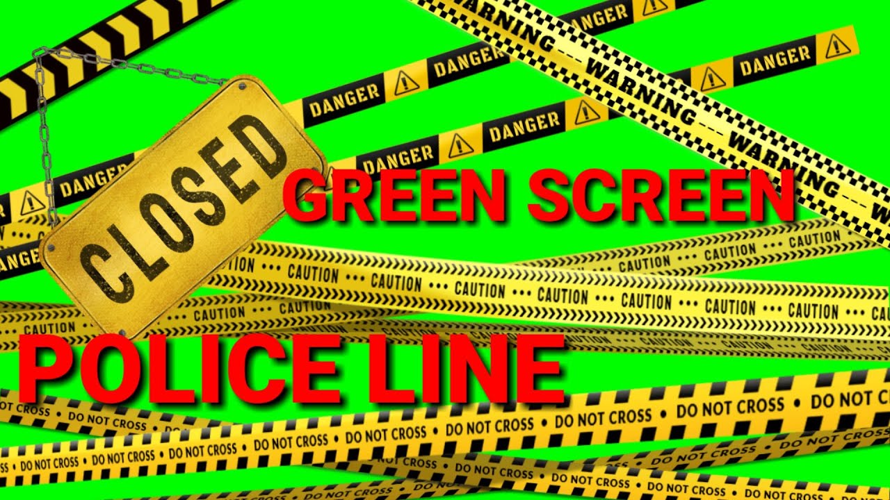 Green Screen Police Line | Green Screen Garis Polisi | Police Line Do ...