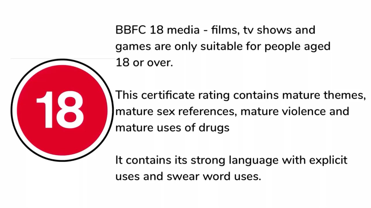 BBFC 18 Information (with my voice) - YouTube