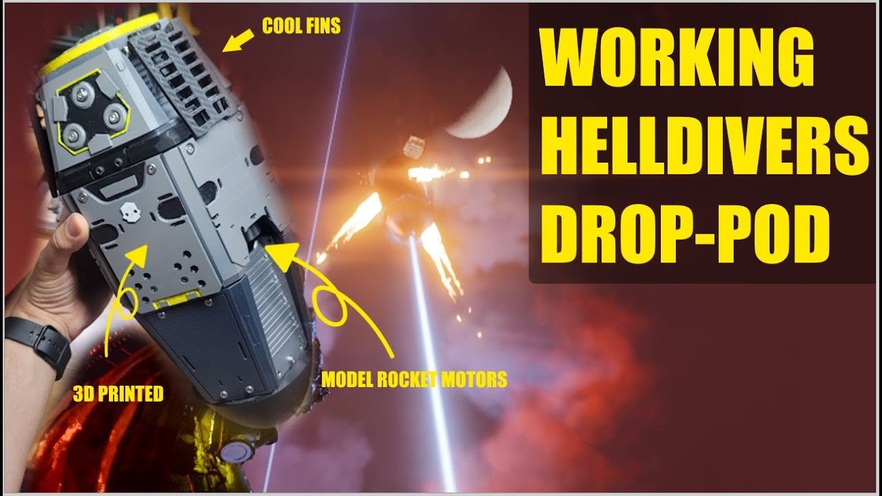 Working Helldivers Rocket Drop-Pod - YouTube