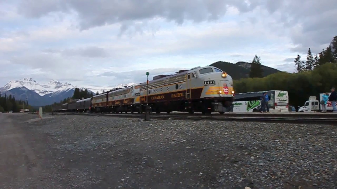The Royal Canadian Pacific train in Banff, Alberta! - YouTube