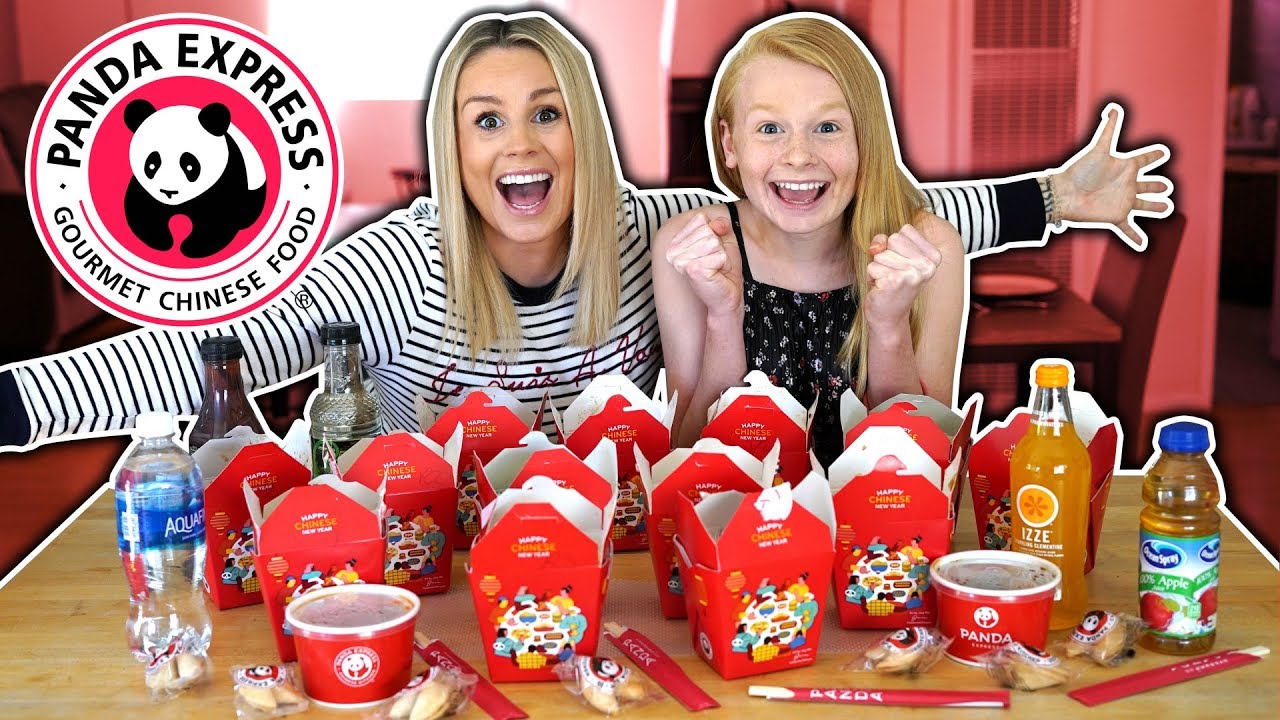 We ordered the ENTIRE MENU at PANDA EXPRESS! | Family Fizz - YouTube