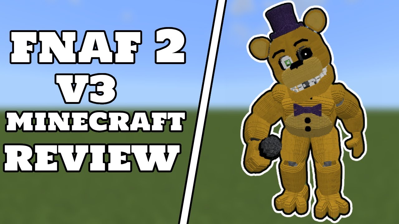 FNAF 2 V3 MINECRAFT ADDON BY ADAM TAYLOR REVIEW - YouTube