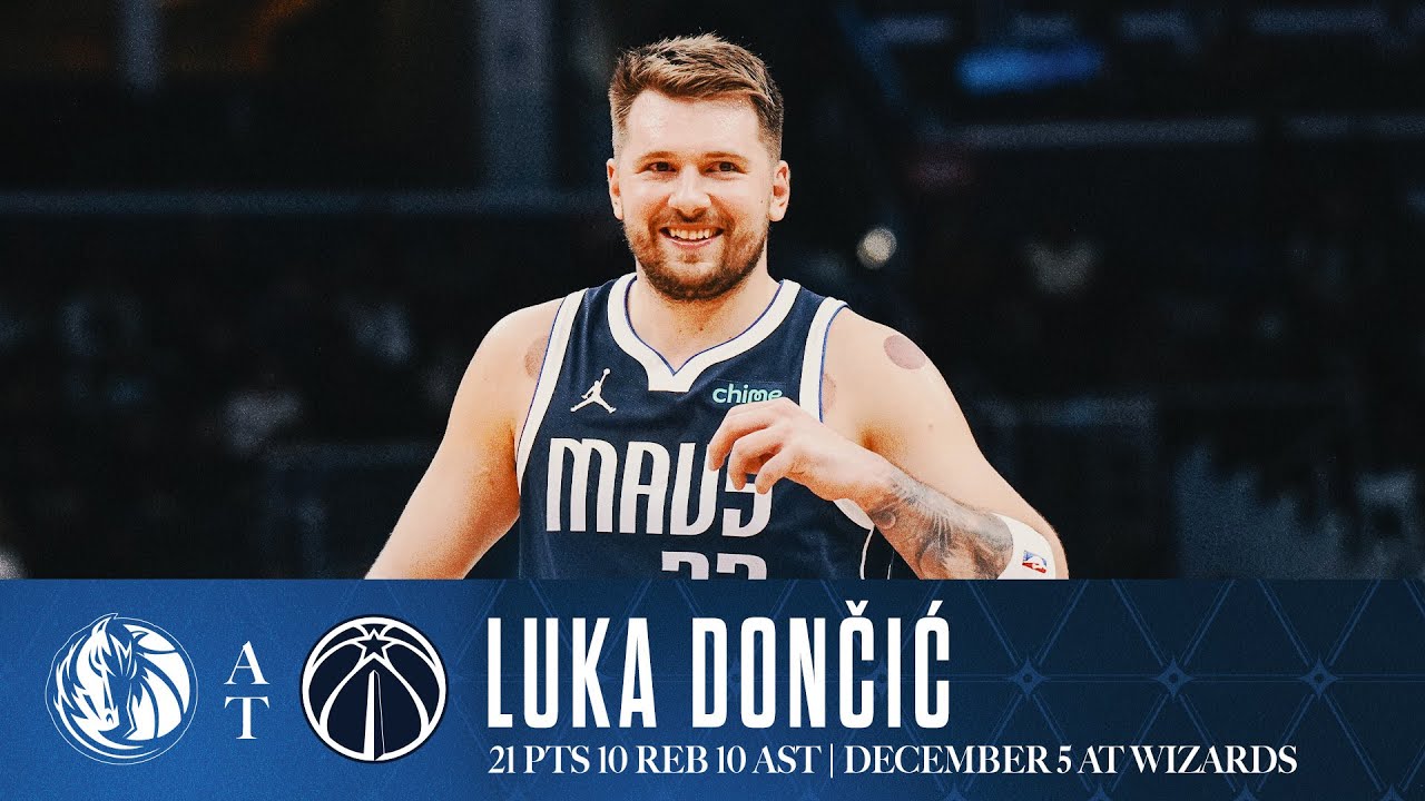 Luka Dončić (21 Points, 10 Rebounds, and 10 Assists) Highlights vs ...