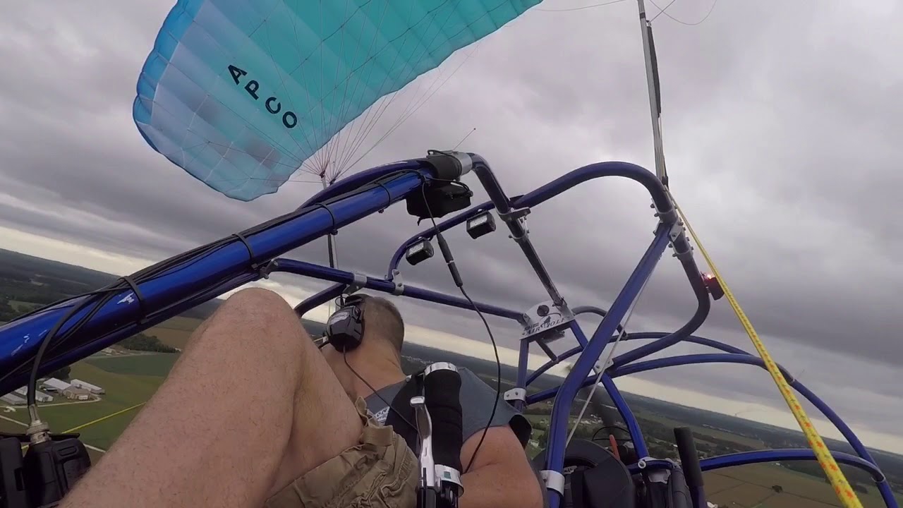 Powered Parachute tight turns - YouTube