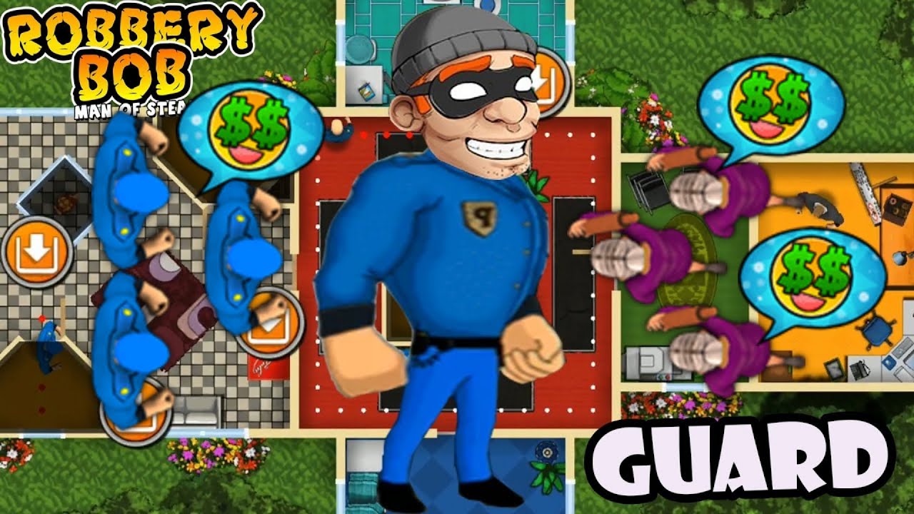 Robbery Bob Cosplay Blue Guard Character Gameplay BG19 - YouTube