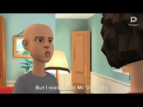 classic caillou wants to go to McDonald's/slaps Doris/grounded