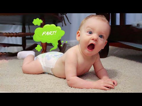 Funniest Baby Fart Reactions Compilation - Funny Baby Videos