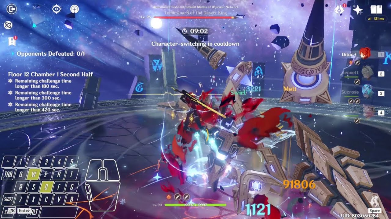 Diluc Dragonstrike (Sucrose Variant) 18 Secs ASIMON | Genshin Impact ...