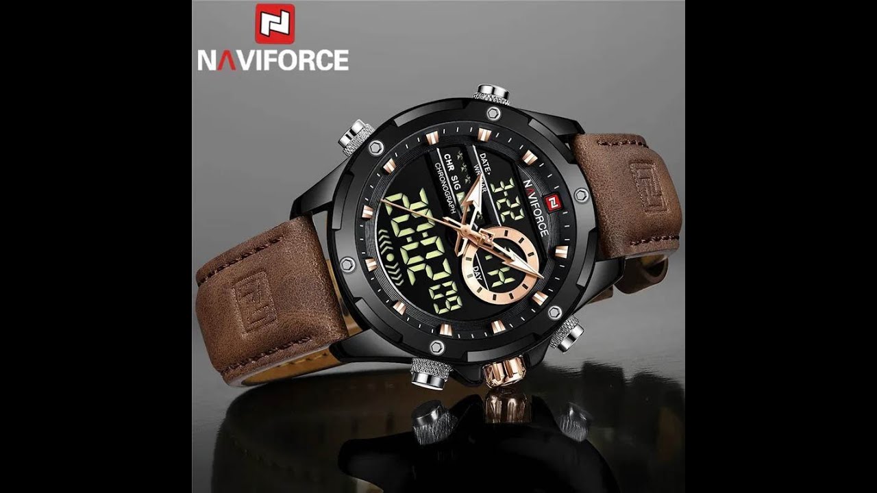 Naviforce 9208 Brown Belt Watch || Easy Shopping Zone || Bangla Watch ...