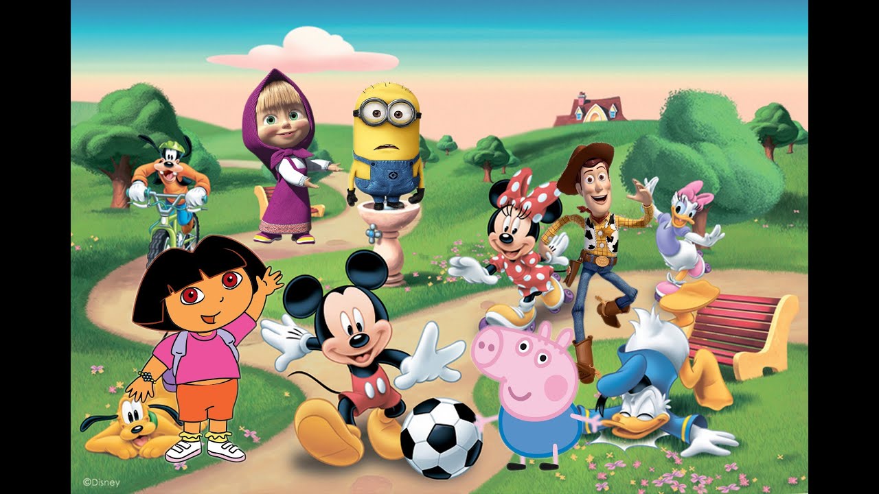 Peppa Pig, Dora the Explorer, Toy Story, Frozen, Mickey Mouse, Me2 ...