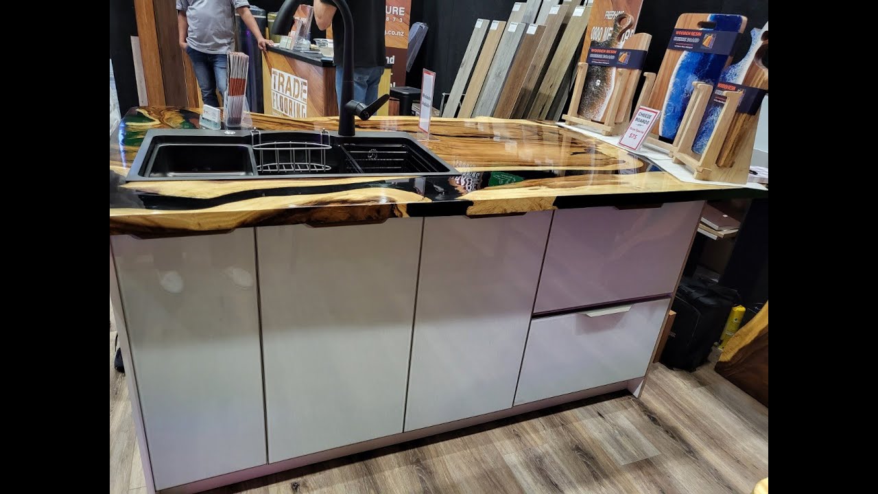 Customized Epoxy Resin Timber Kitchen Benchtops/ Dining Tables ...