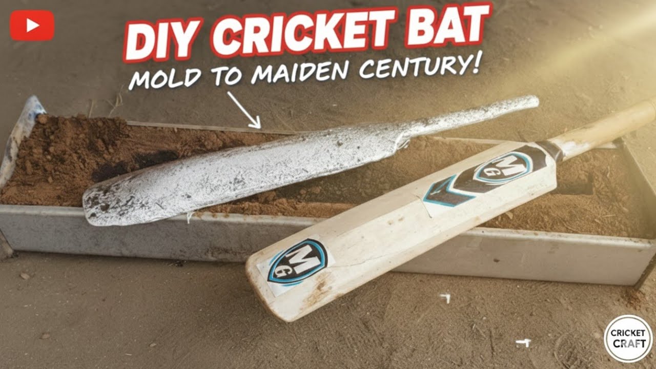 I Cast a Full Aluminum Cricket Bat | Powerful DIY Metal Bat Making ...