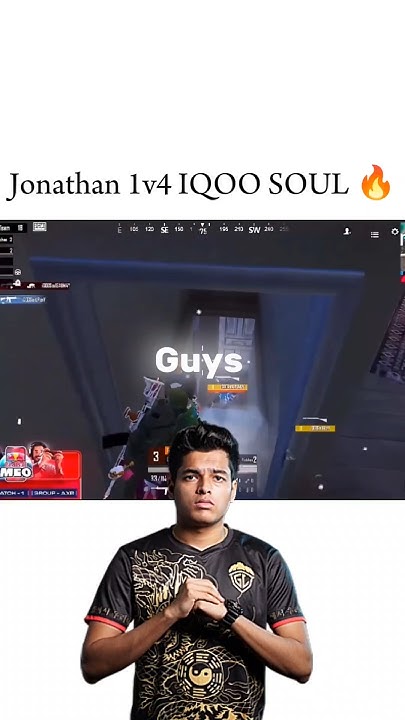 Jonathan 1v4 Iqooo Soul🔥Bgmi Close Range Fight #bgmi #pubgmobile #shorts - YouTube