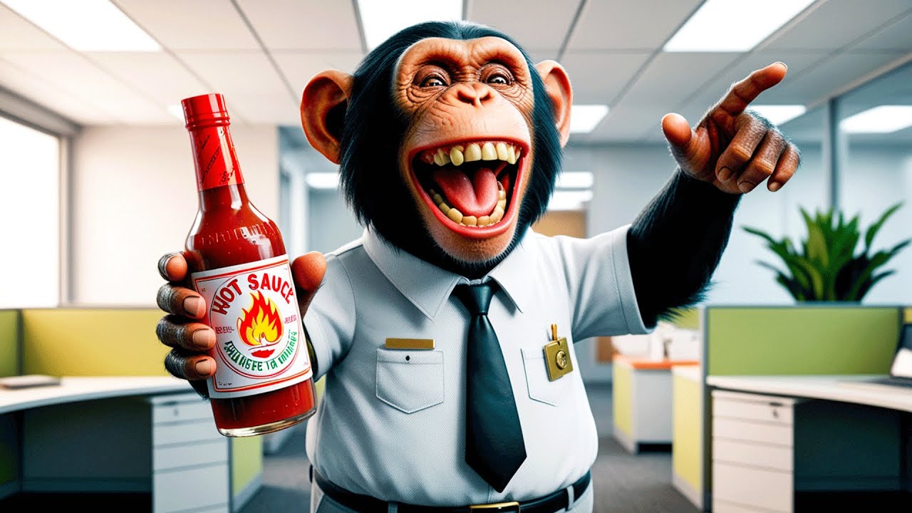 Cheeky Chimp's Lunchroom Pranks 🥪🐒 - YouTube